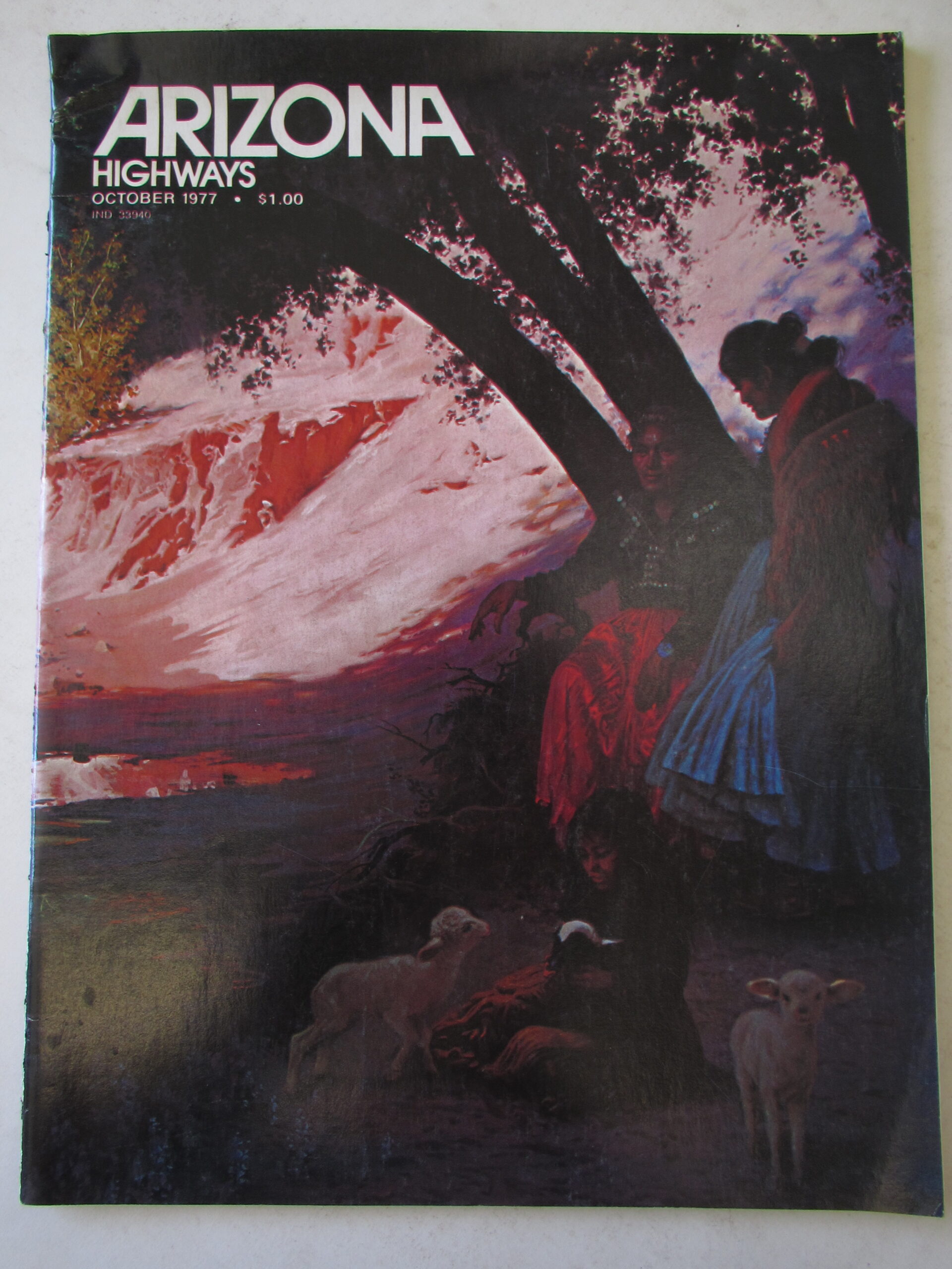 Arizona Highways Magazine October 1977 Ted De Grazia; Olaf Wieghorst; R ...