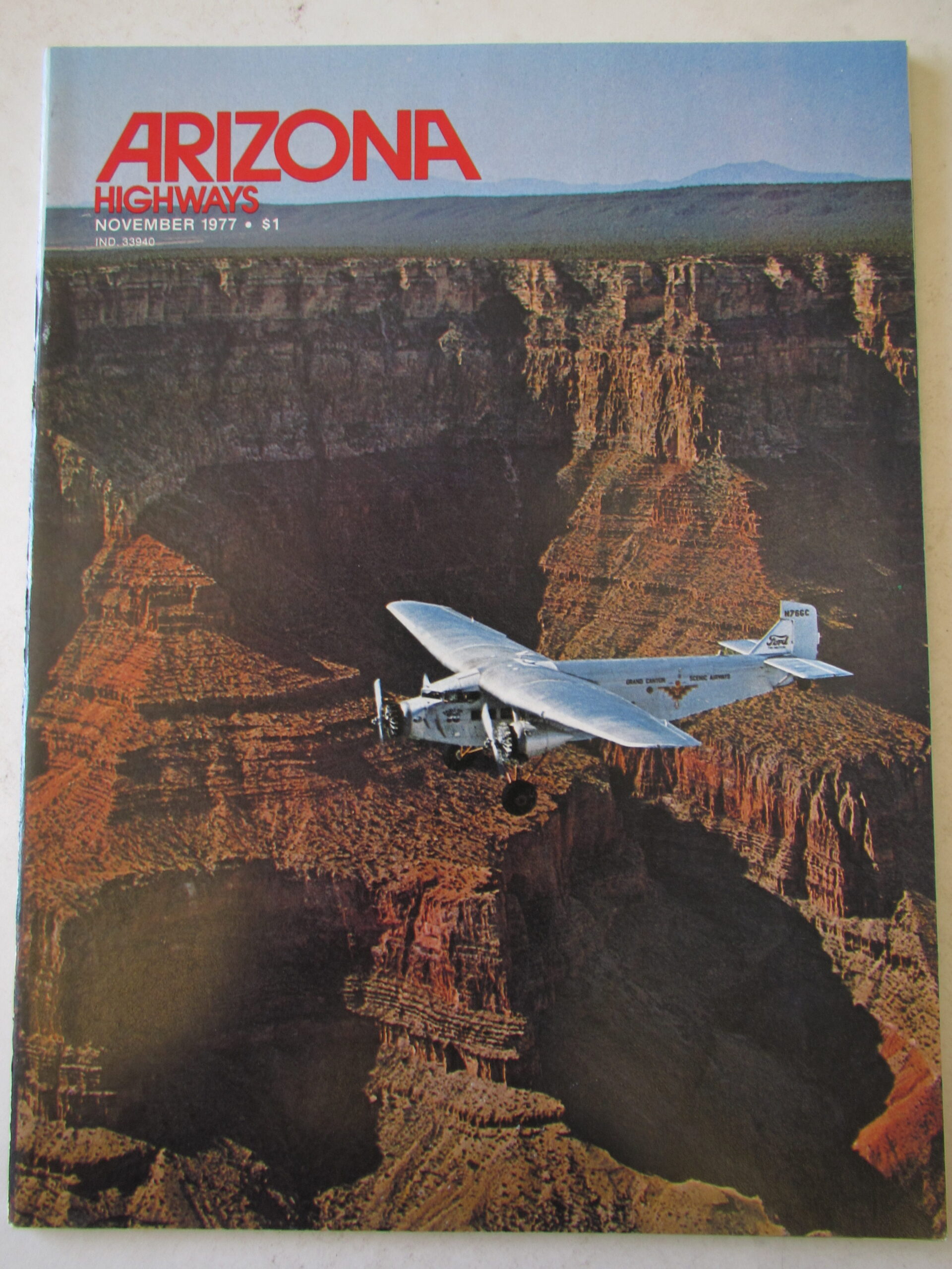 Arizona Highways Magazine November 1977 General Aviation; Soaring ...