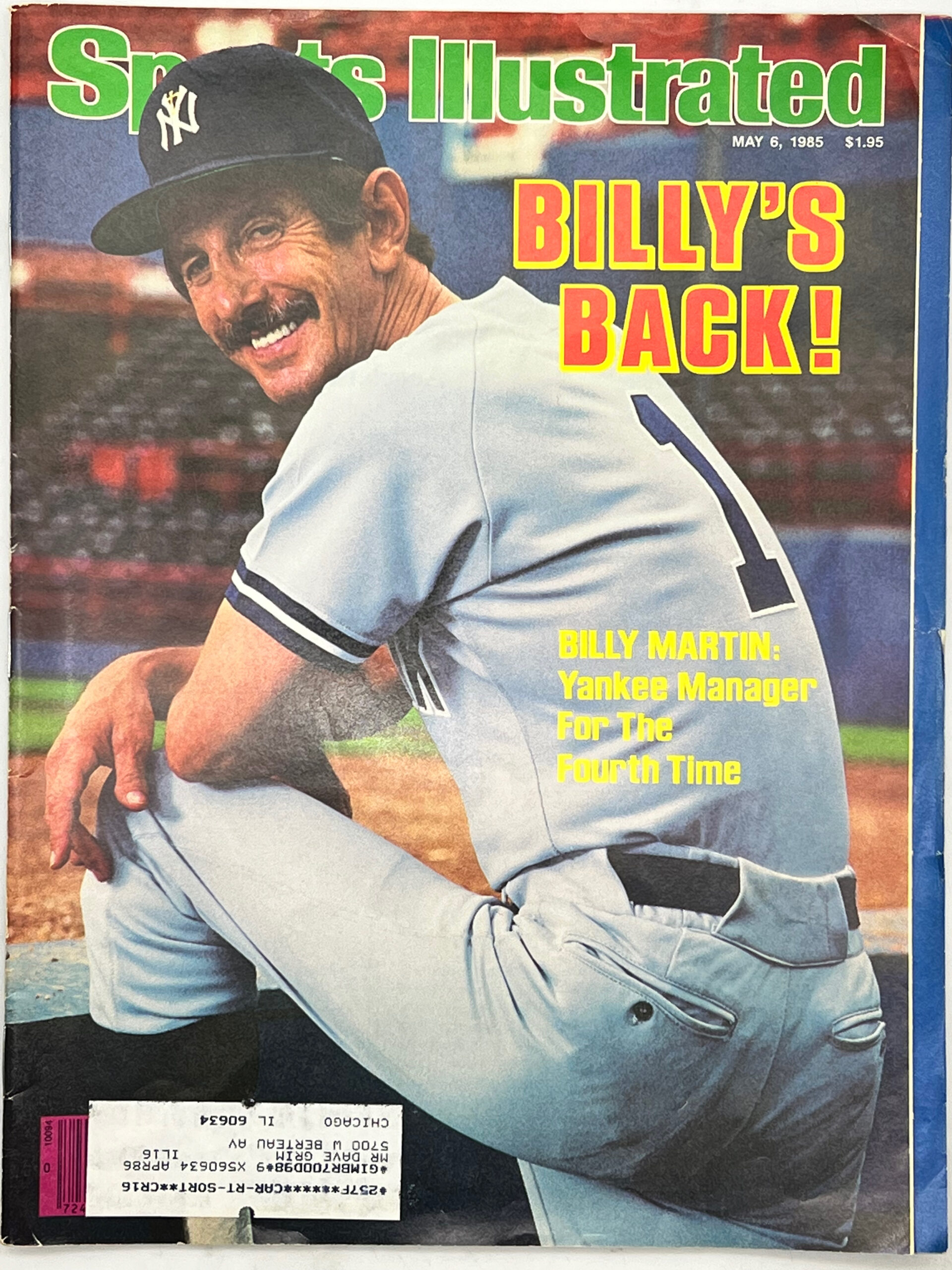 Sports Illustrated May 6 1985 Billy Martin Billy's Back Manny Millan ...