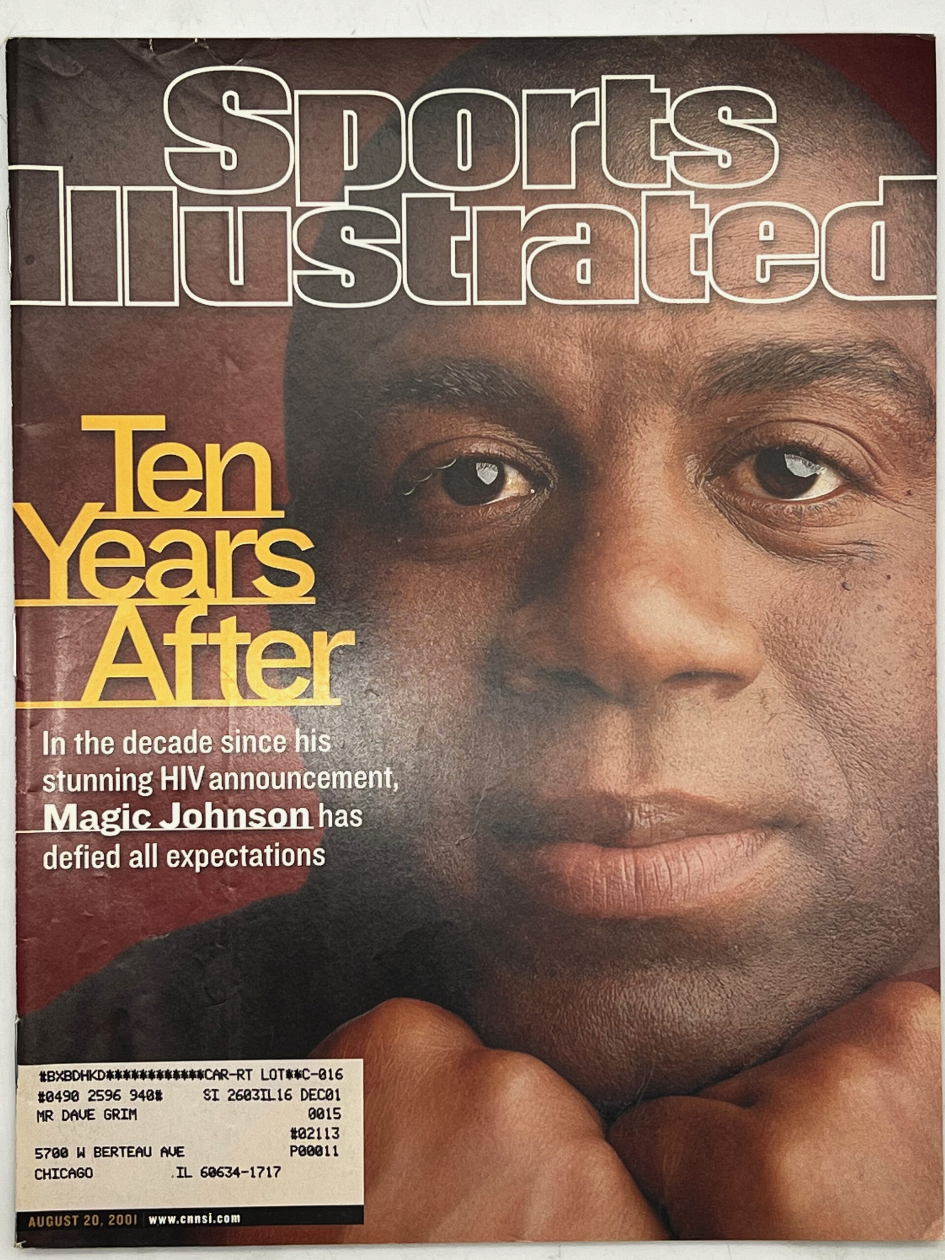 Sports Illustrated August 20 2001 Magic Johnson Ten Years After Read ...