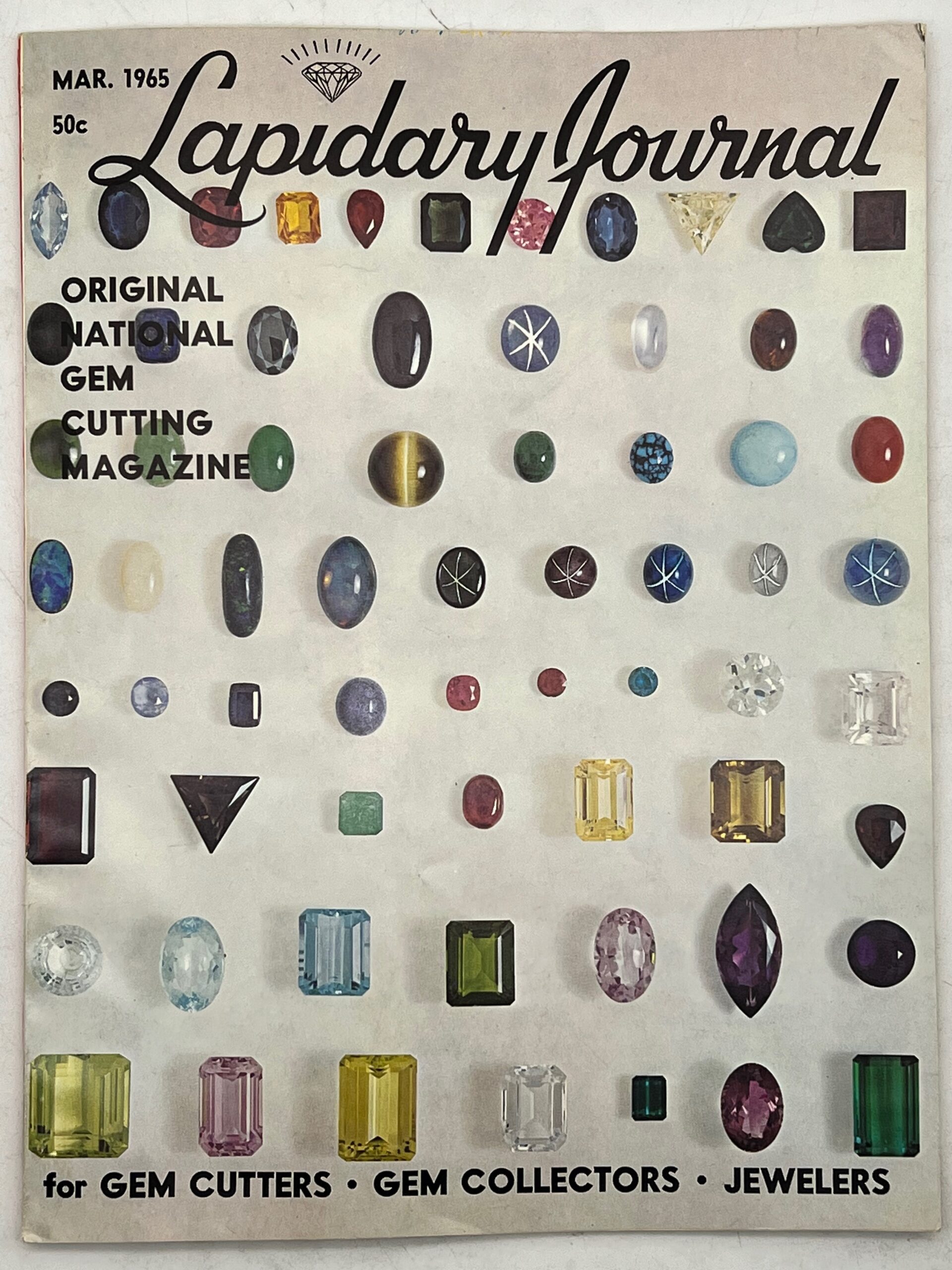 Lapidary Journal Magazine 1965 March Faceted Star and Cat's Eye Gems ...