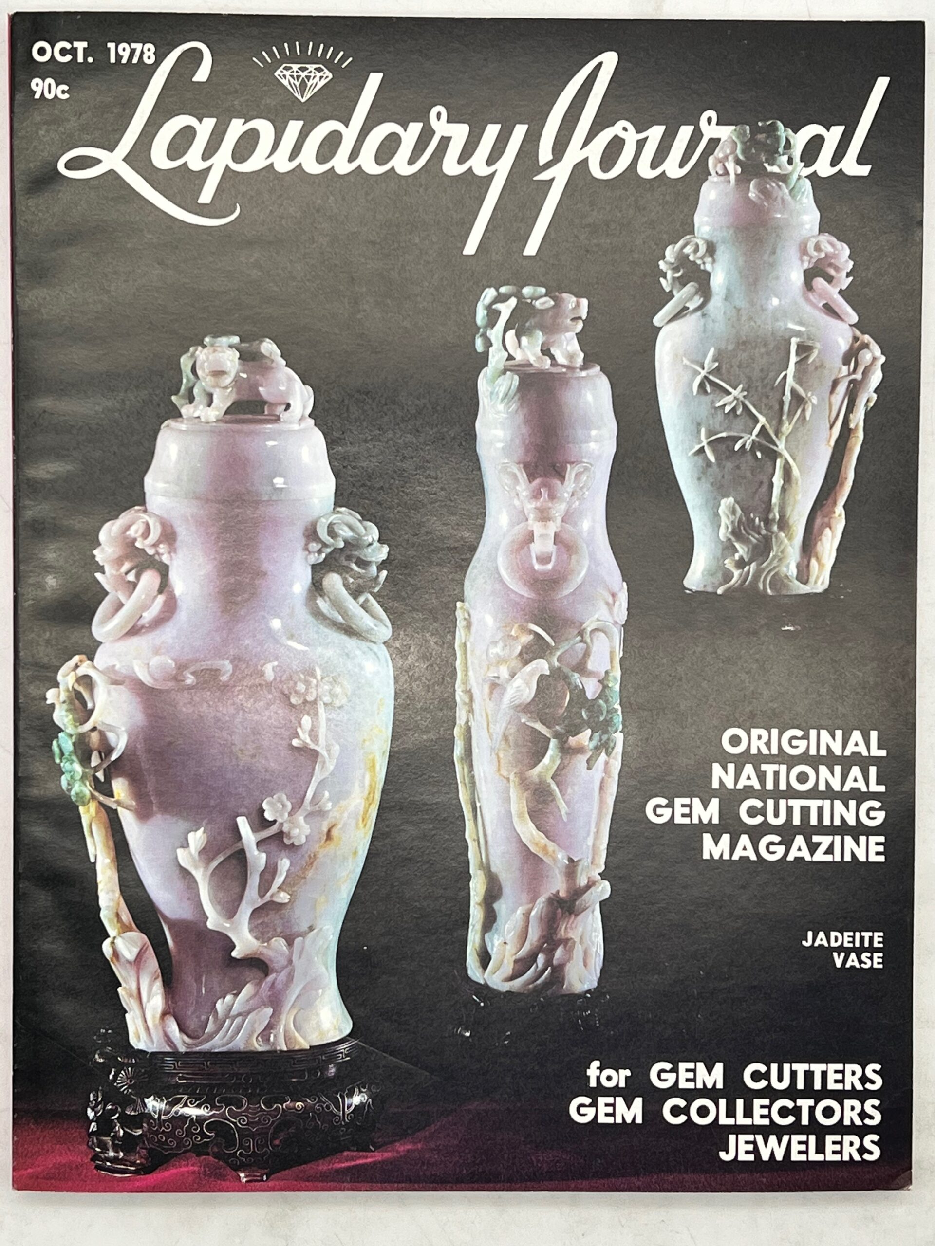 Lapidary Journal Magazine October 1978 Jadeite Vase - Cyber Dutchman