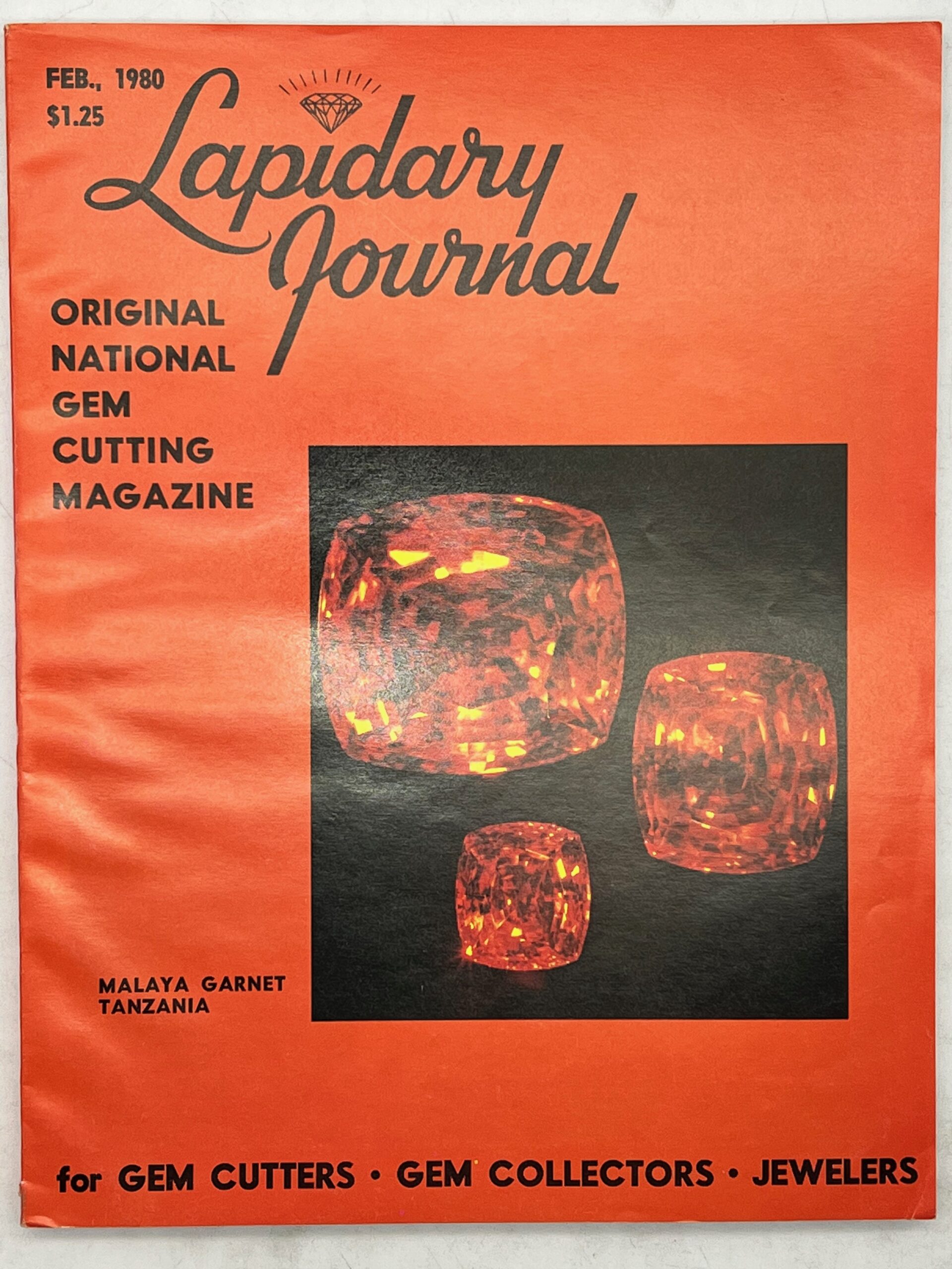 Lapidary Journal Magazine February 1980 Malaya Garnet Tanzania - Cyber ...
