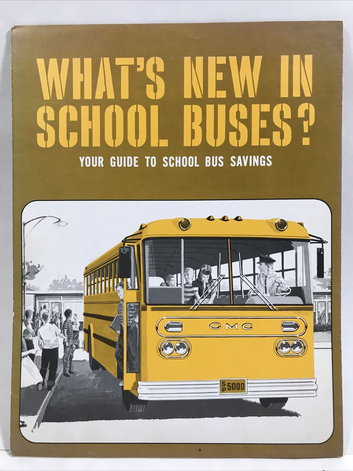 1963 GMC WHAT'S NEW IN SCHOOL BUSSES Series 1000-5000 Models Catalog ...