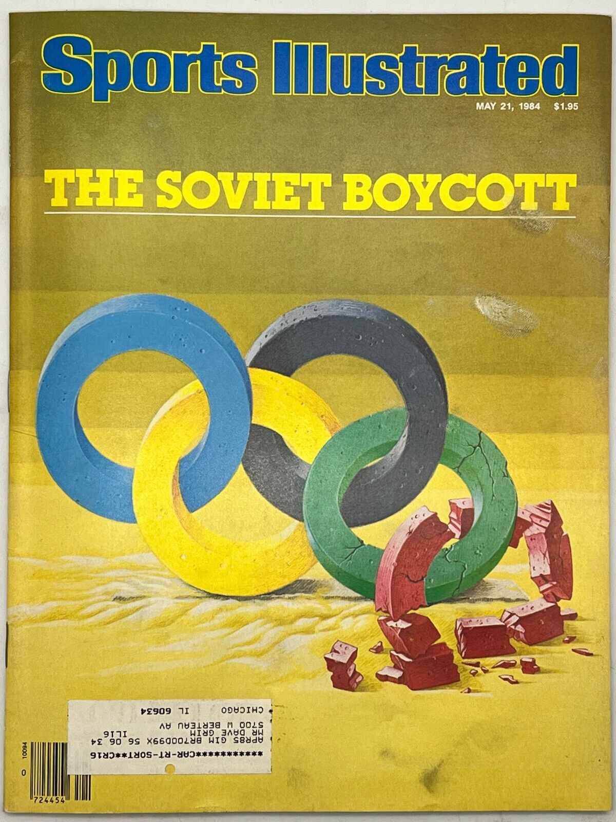 SPORTS ILLUSTRATED MAY 21 1984 The Soviet Boycott Olympics Sugar Ray ...