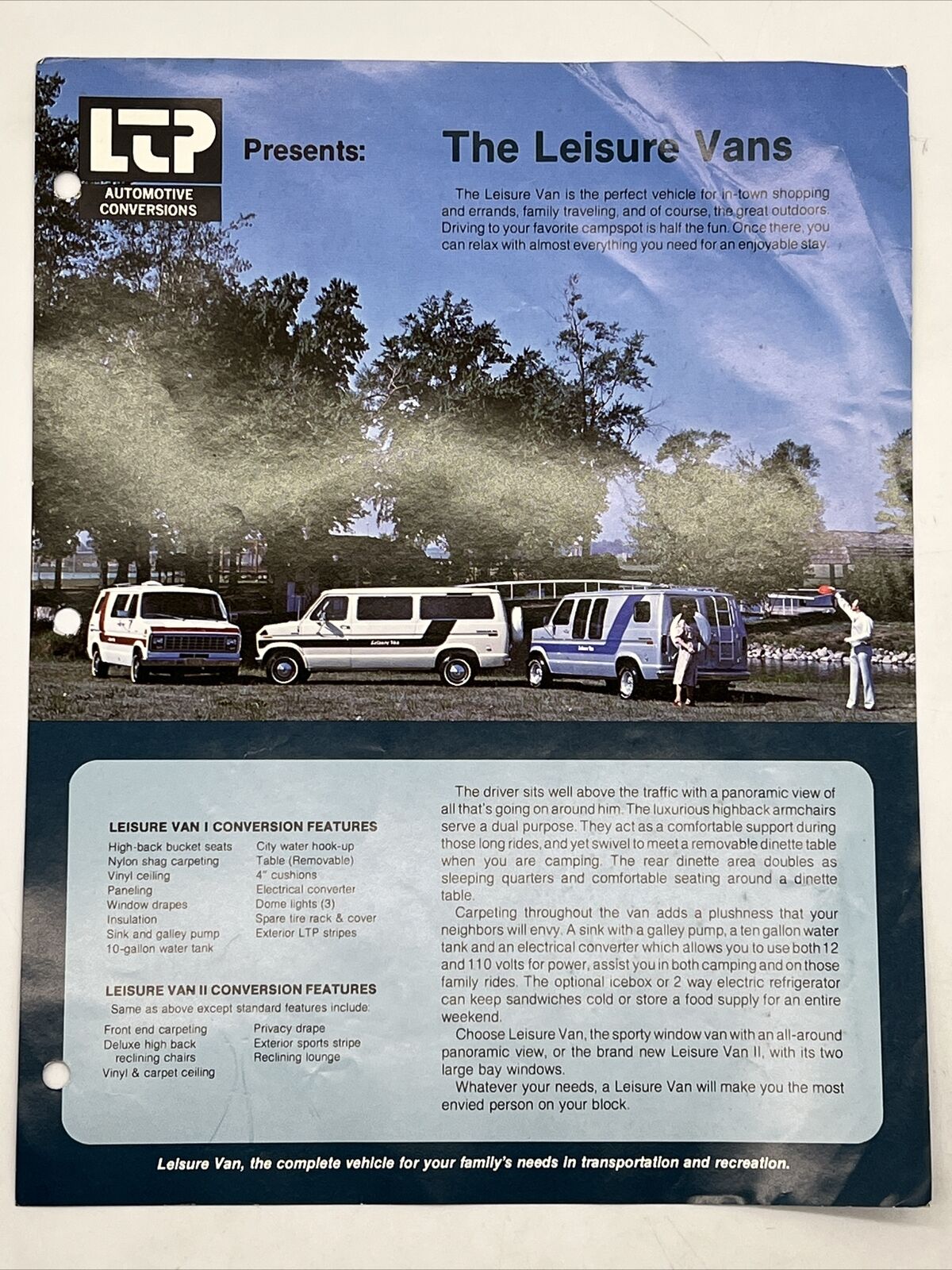1983 LTP AUTOMOTIVE CONVERSIONS PRESENTS THE LEISURE VANS Conversion ...
