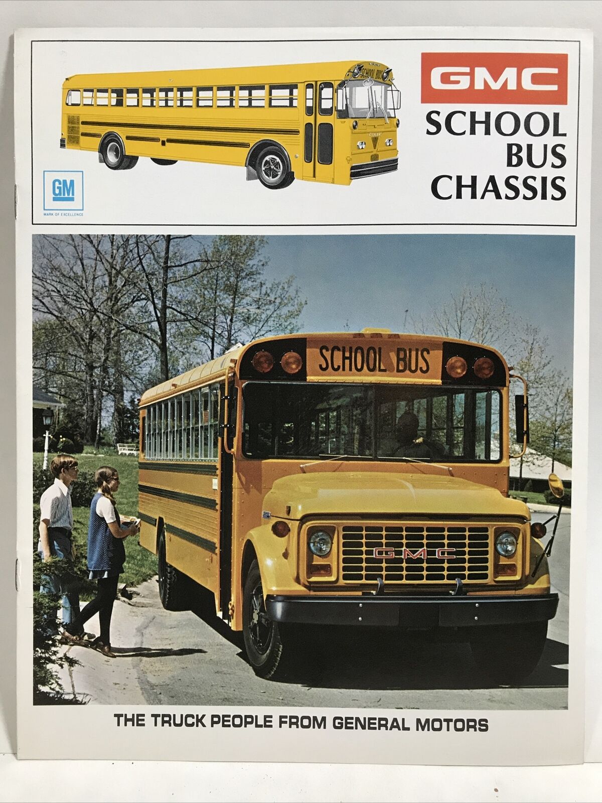 1972 GMC SCHOOL BUS CHASSIS Gasoline or Diesel Cowl and Pusher Models ...