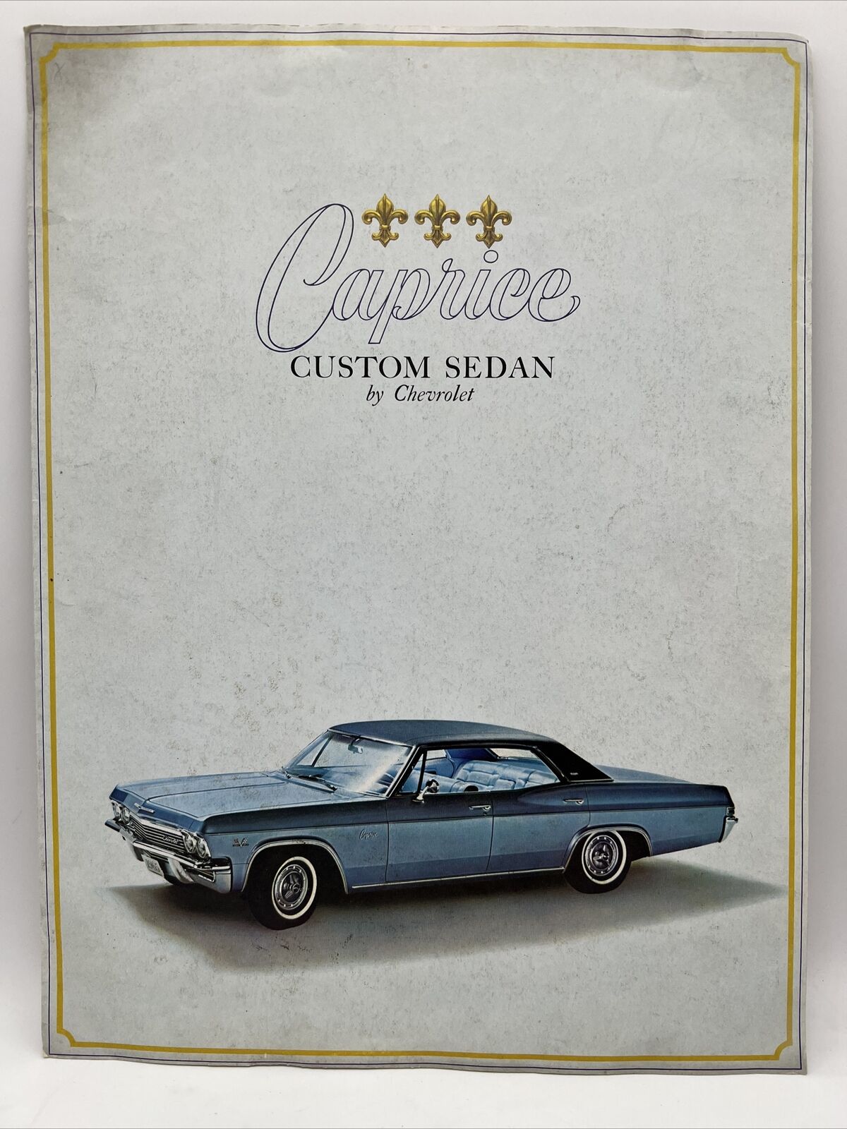 1965 CHEVROLET CAPRICE CUSTOM SEDAN 10X14 Auto Dealer Car Sales ...