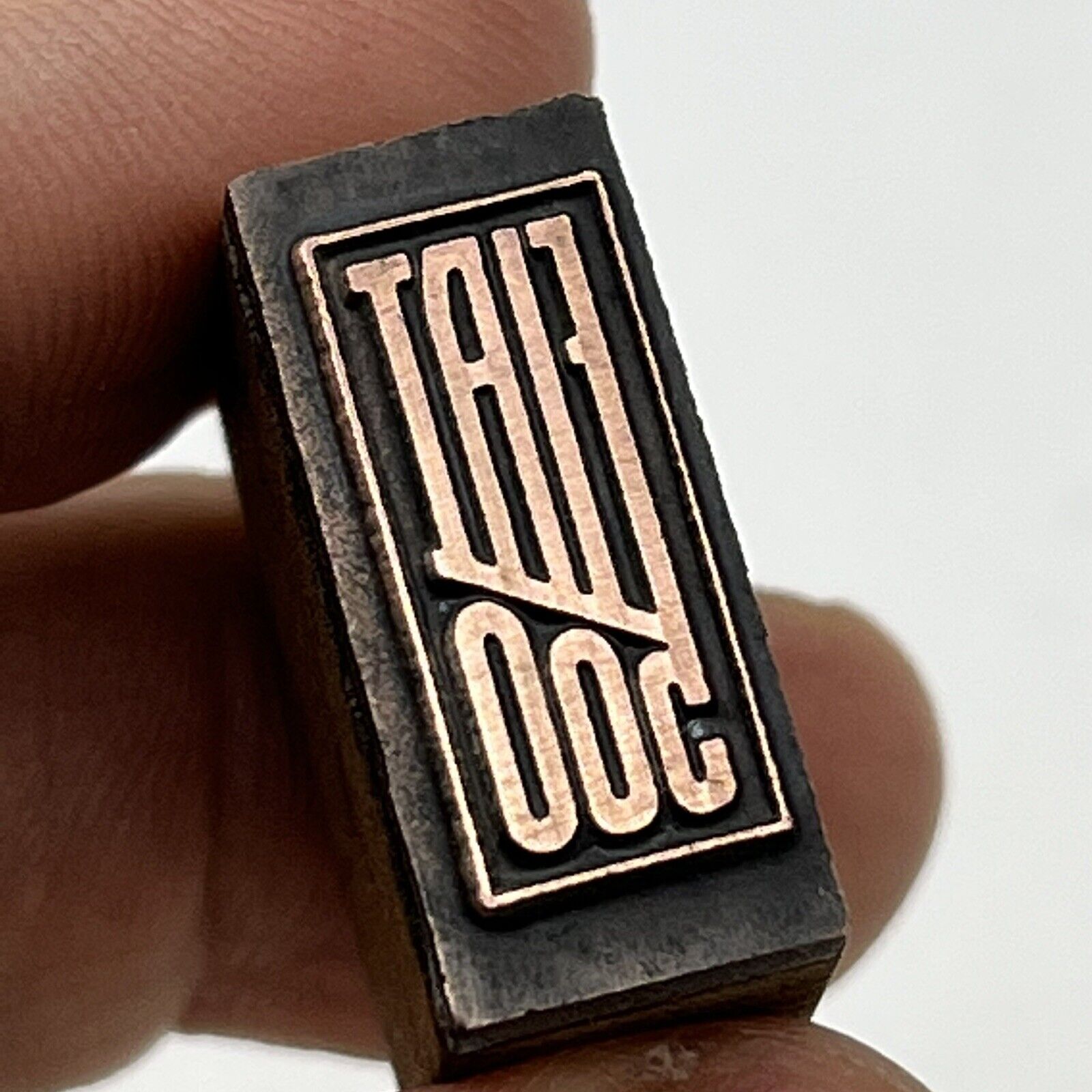 VINTAGE PRINTING LETTERPRESS PRINTERS BLOCK CUT Fiat 500 Automobile Car ...